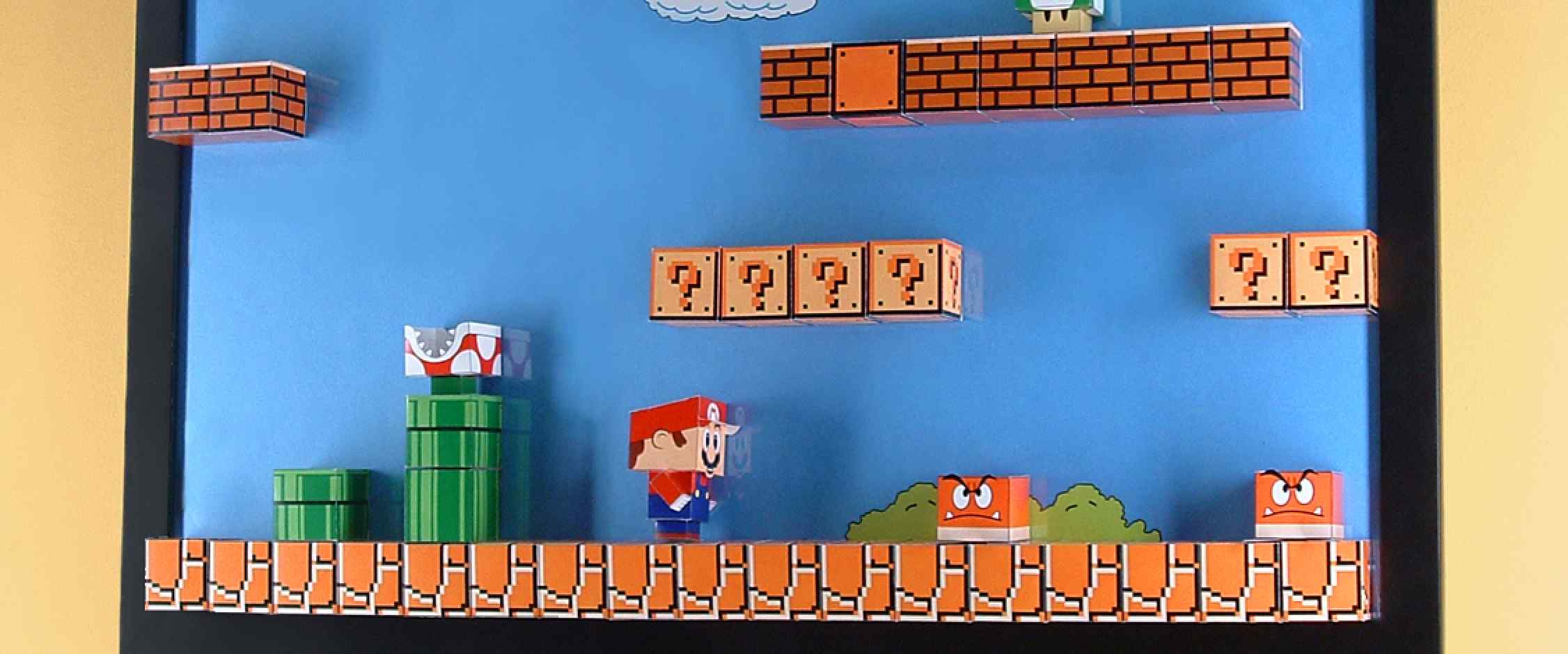 Super Mario Papercraft Magnet Board | Laboratory 424